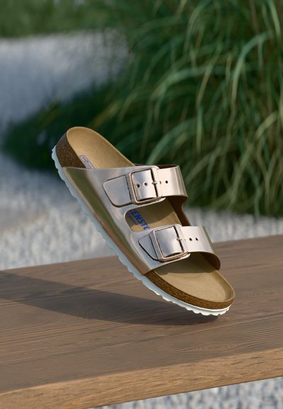 Birkenstock ARIZONA BF NARROW - Sandaalit nilkkaremmillä - new beige ...