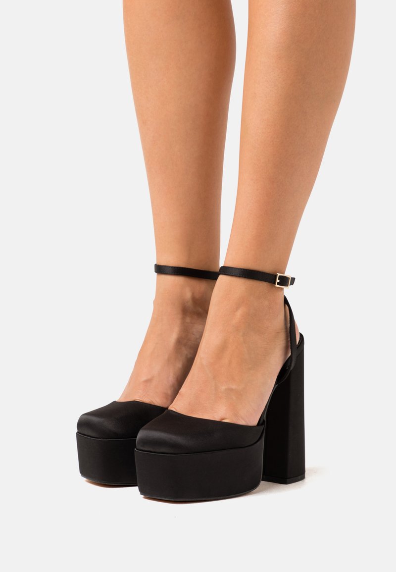 NA-KD Platform sandals - black - Zalando.de