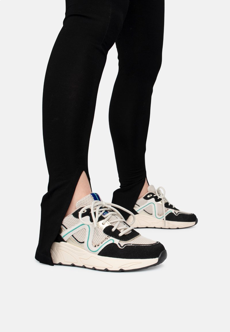 Posh by Poelman CATHY - Baskets basses - black with combination/noir ...