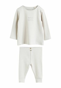 Next REGULAR FIT-HELLO WORLD SET - Leggings - Trousers - grey - Zalando