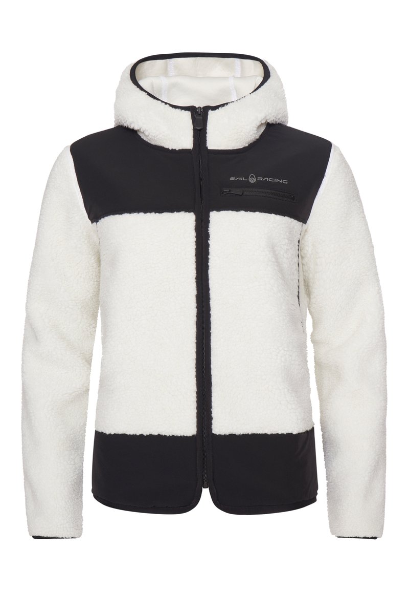 Sail Racing W GALE PILE ZIP HOOD - Fleecejacka - storm white/offwhite ...