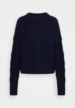 Filippa K BRAIDED - Strickpullover - navy/dunkelblau - Zalando.de