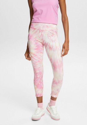 Under Armour ALL OVER PRINT ANKLE TRAININGS - Tights - posh pink white ...
