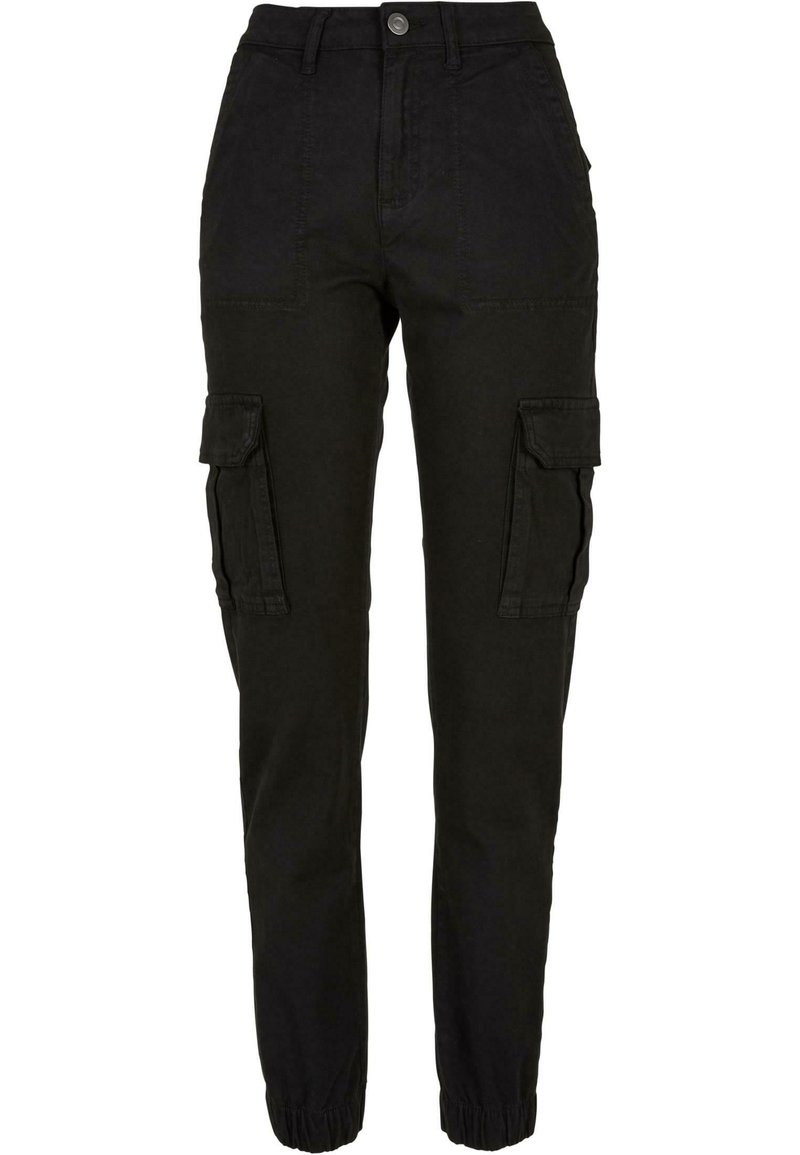 Urban Classics TWILL UTILITY - Cargo trousers - black - Zalando.ie