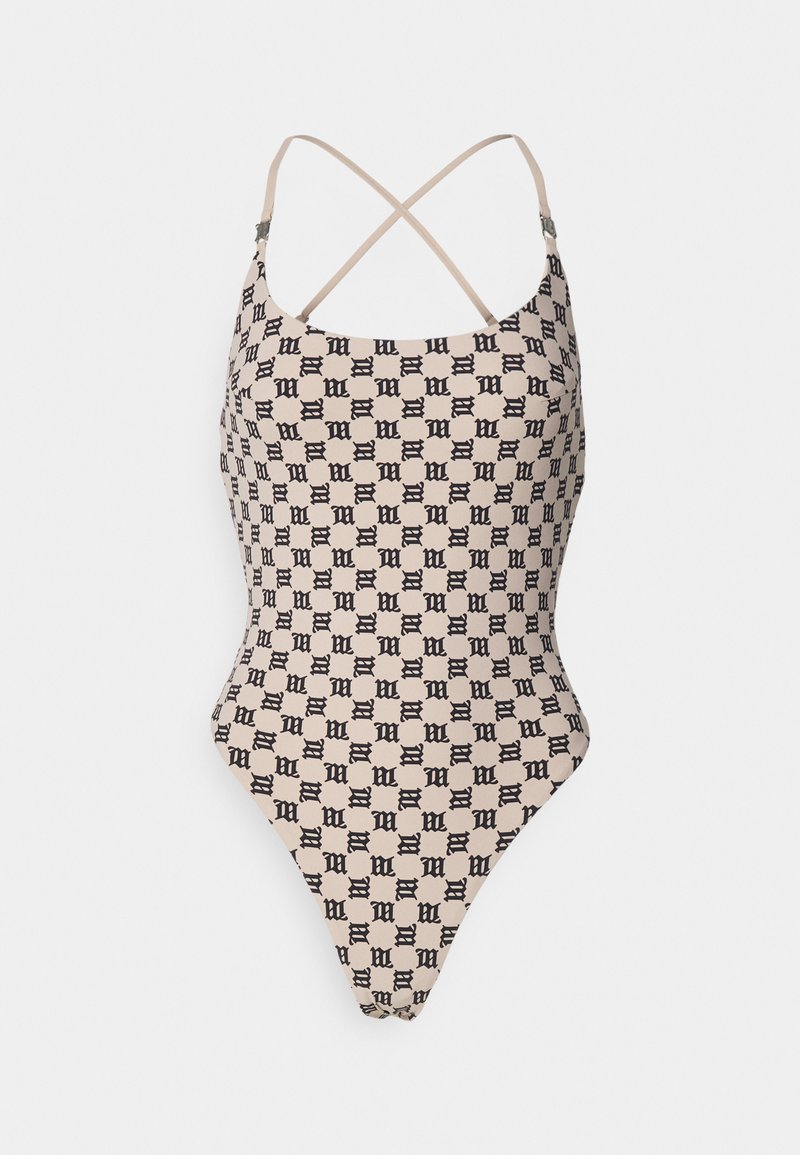 MISBHV SWIM MONOGRAM SIGNATURE ONE PIECE - Swimsuit - beige - Zalando.co.uk