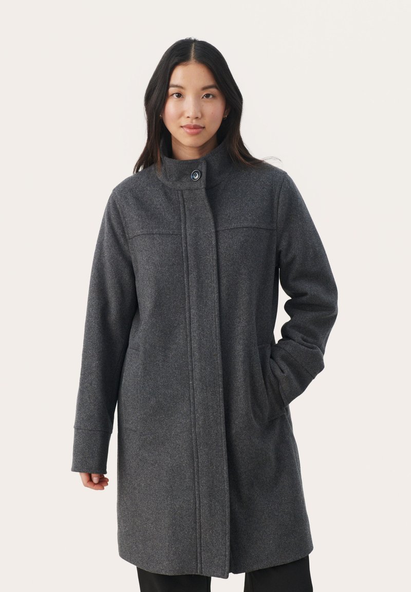 Part Two CELICA OTW - Classic coat - dark grey melange/dark grey ...