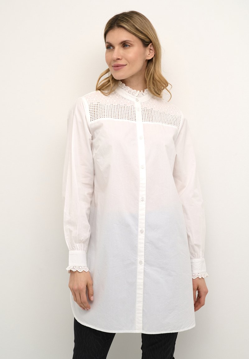 Cream VIBAN - Button-down blouse - snow white/white - Zalando.ie