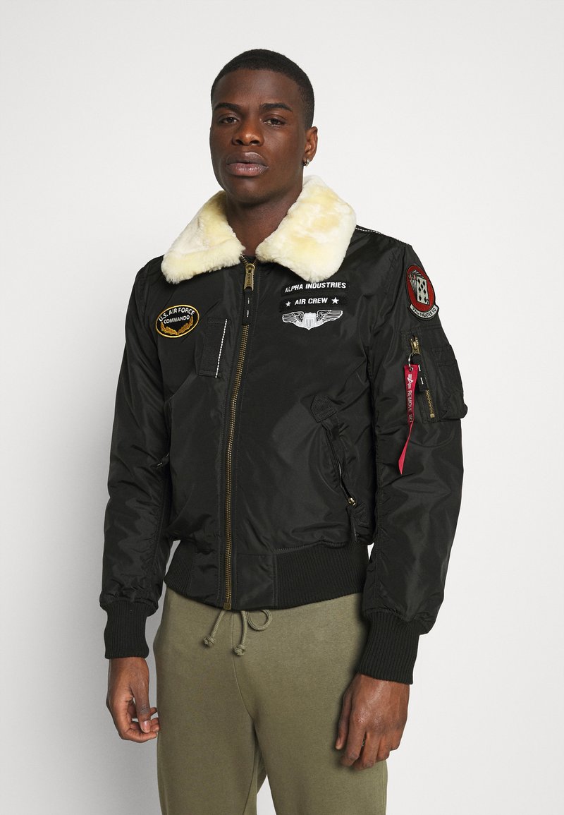 Alpha Industries INJECTOR AIR FORCE - Winter jacket - black - Zalando.ie