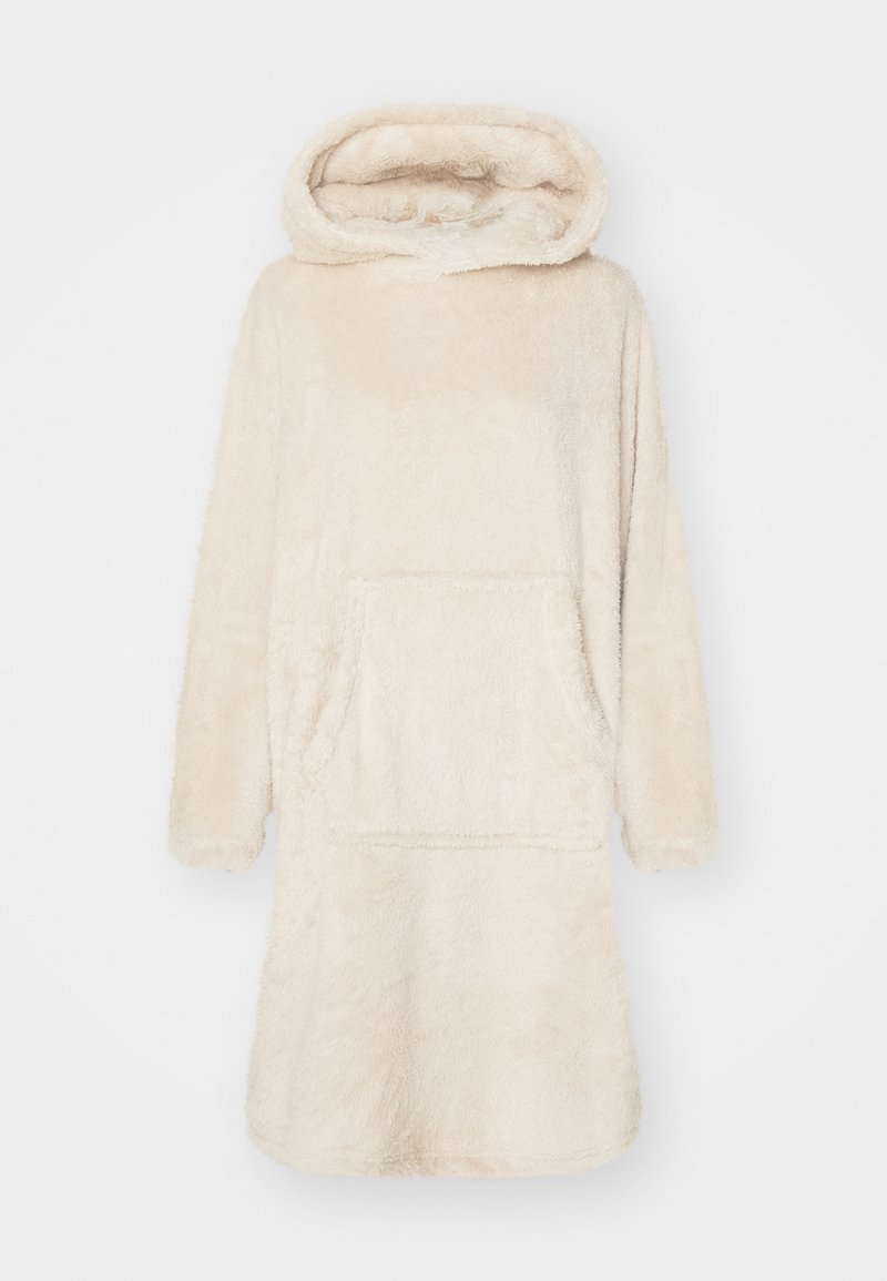 Hunkemöller PONCHO FLUFFY HOOD - Morgonrock - tan/beige - Zalando.se