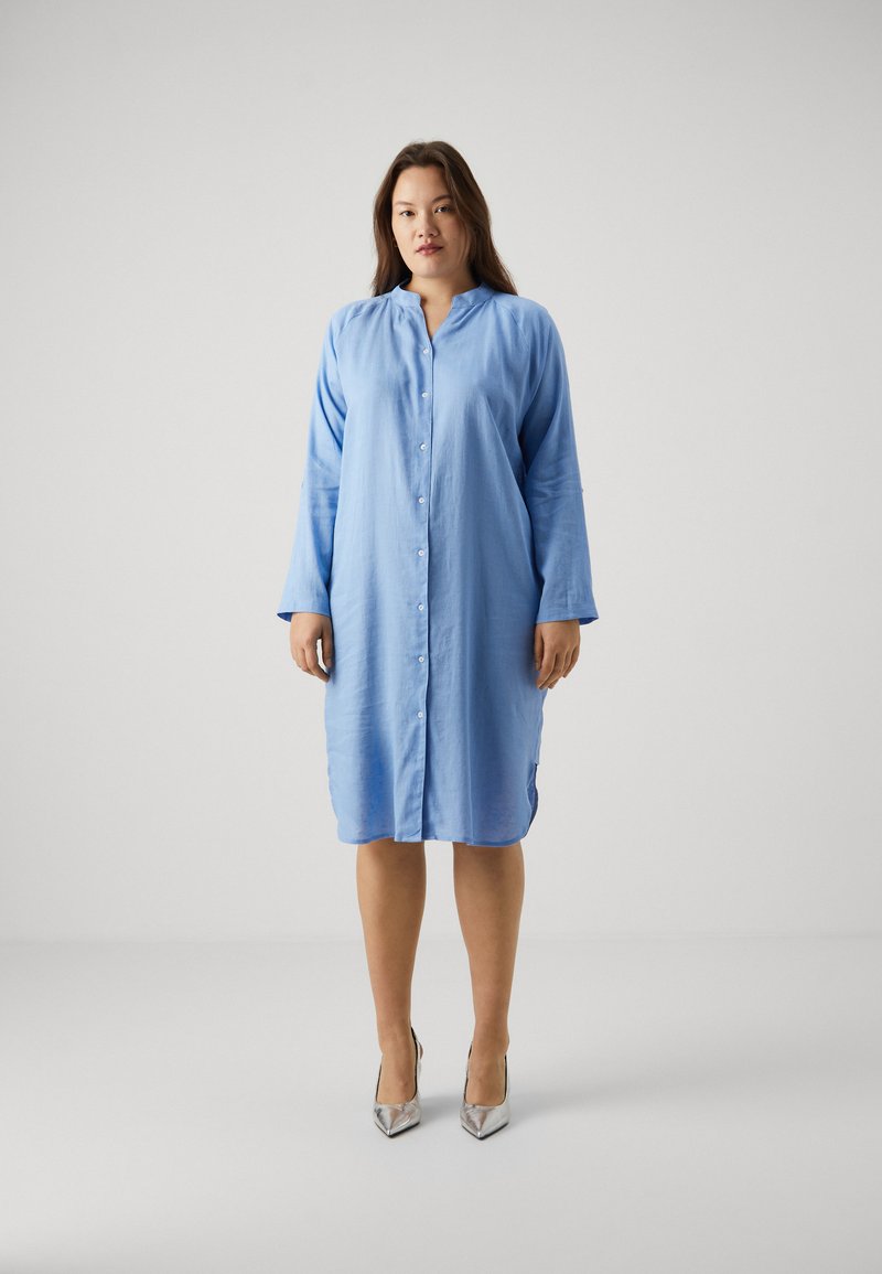 ONLY Carmakoma CARTOKYO DRESS - Shirt dress - azurine/blue - Zalando.de