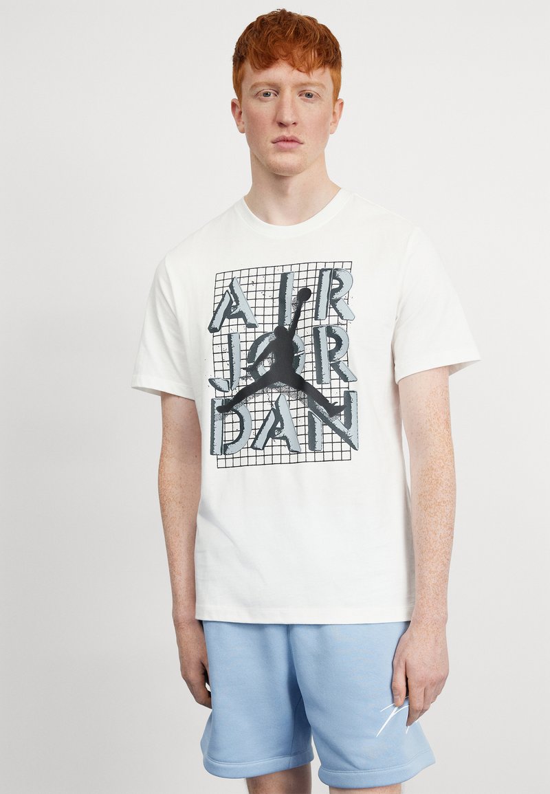 Jordan M J BRAND JM STACK SS CREW - Basic T-shirt - white - Zalando.ie