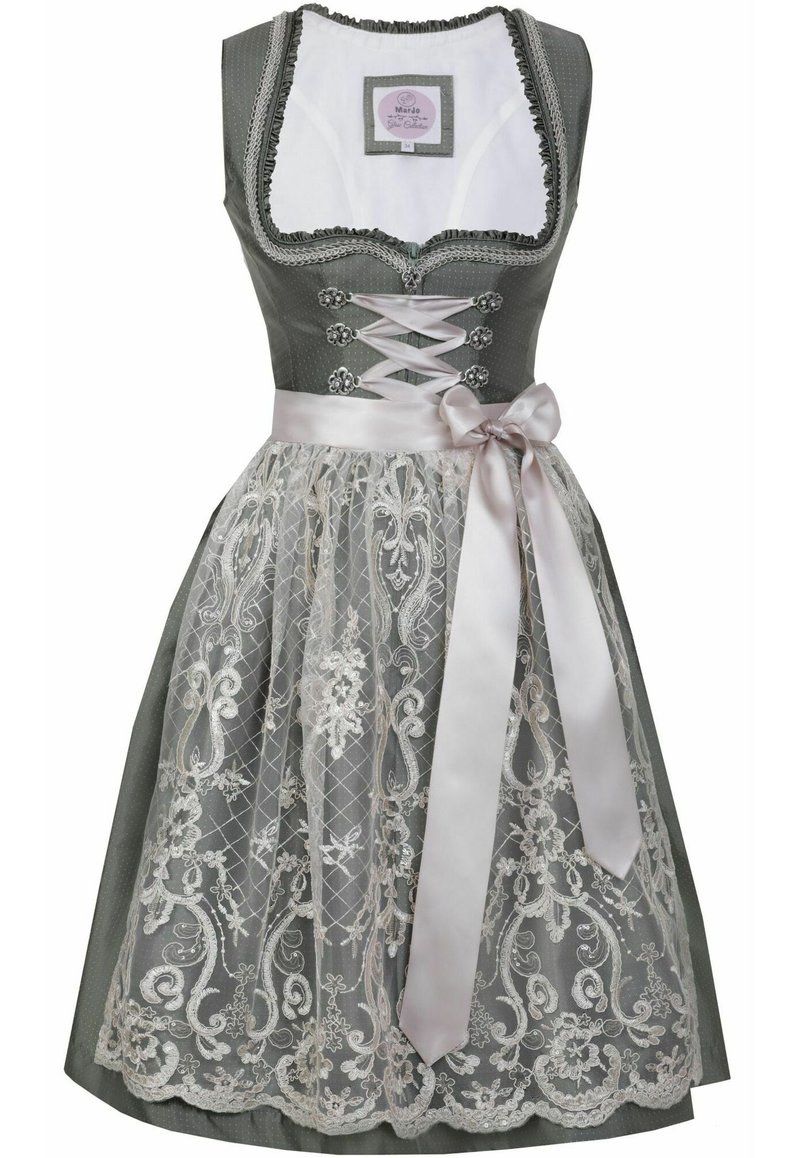 Marjo Dirndl - grün creme/dunkelgrün - Zalando.at