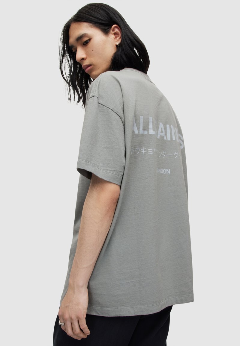 AllSaints UNDERGROUND SS CREW - T-Shirt print - grey/grau - Zalando