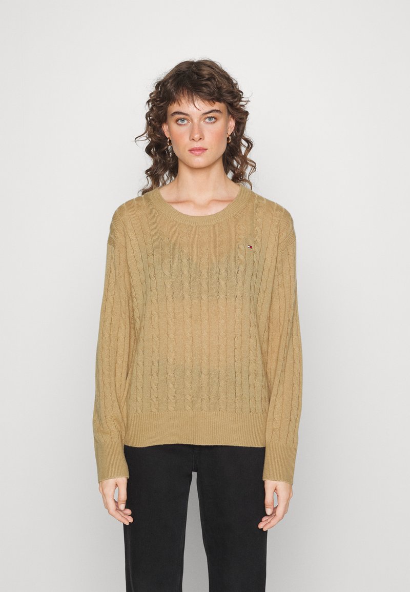 Tommy Hilfiger CABLE - Jumper - countryside khaki/beige - Zalando.de