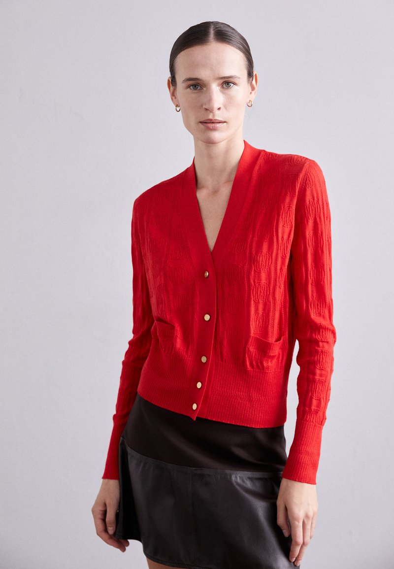 Bally Cardigan - deep ruby/red - Zalando.co.uk