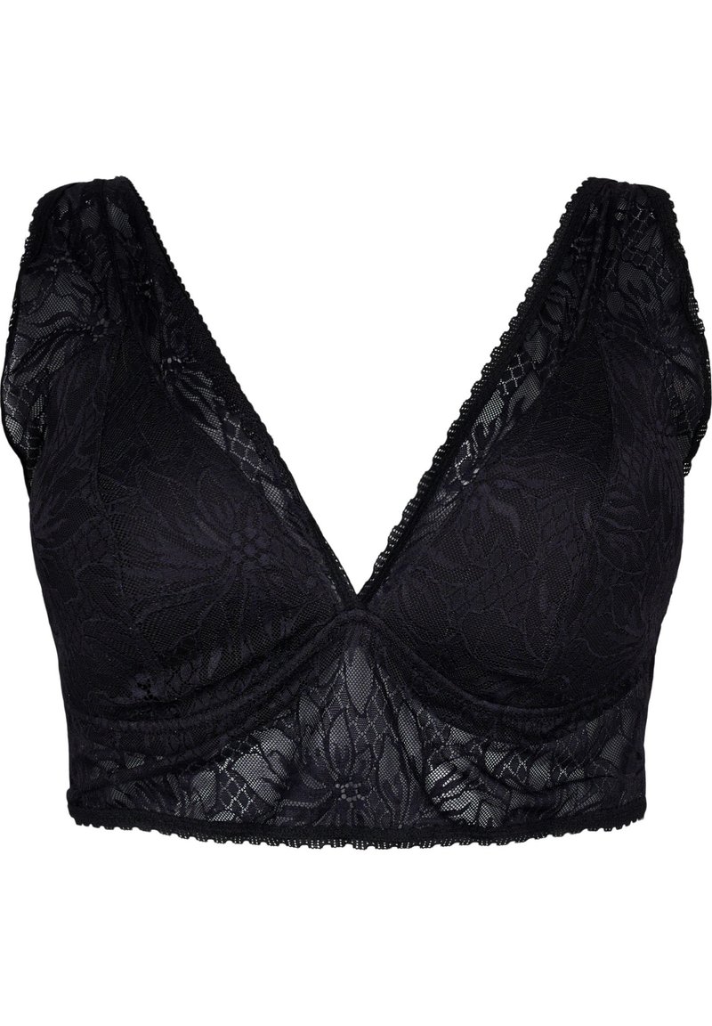 Zizzi WITH SOFT PADDING - Triangle bra - black - Zalando.ie