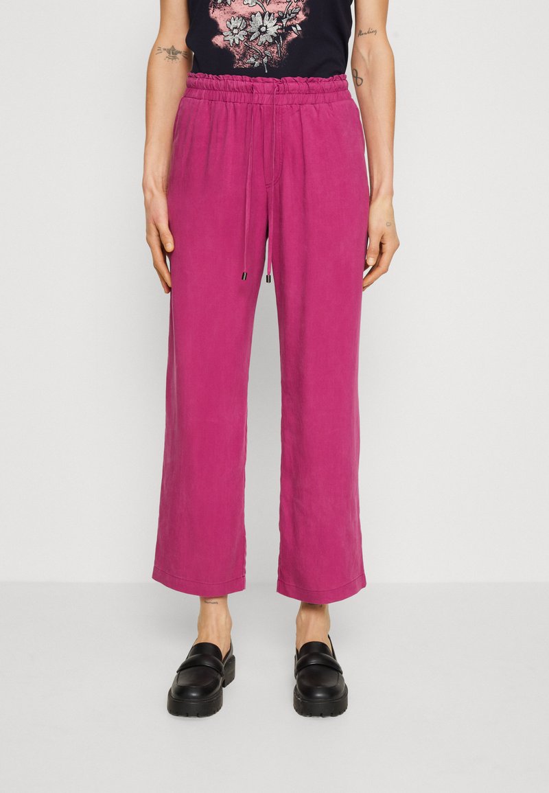 edc by Esprit SHINY - Trousers - dark pink/pink - Zalando.ie