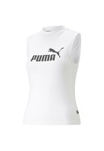 Puma SLIM LOGO TANK - Top - white/wit - Zalando.nl