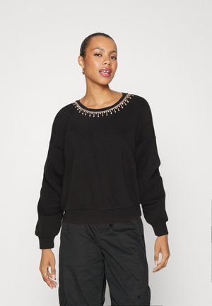 Guess CN SHINY - Sweatshirt - jet black/schwarz - Zalando.ch