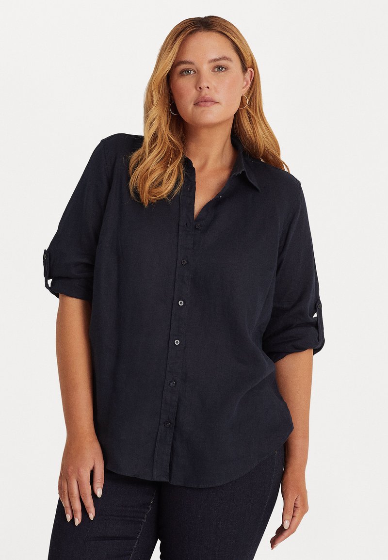 Lauren Ralph Lauren Woman KARRIE LONG SLEEVE - Overhemdblouse - navy ...