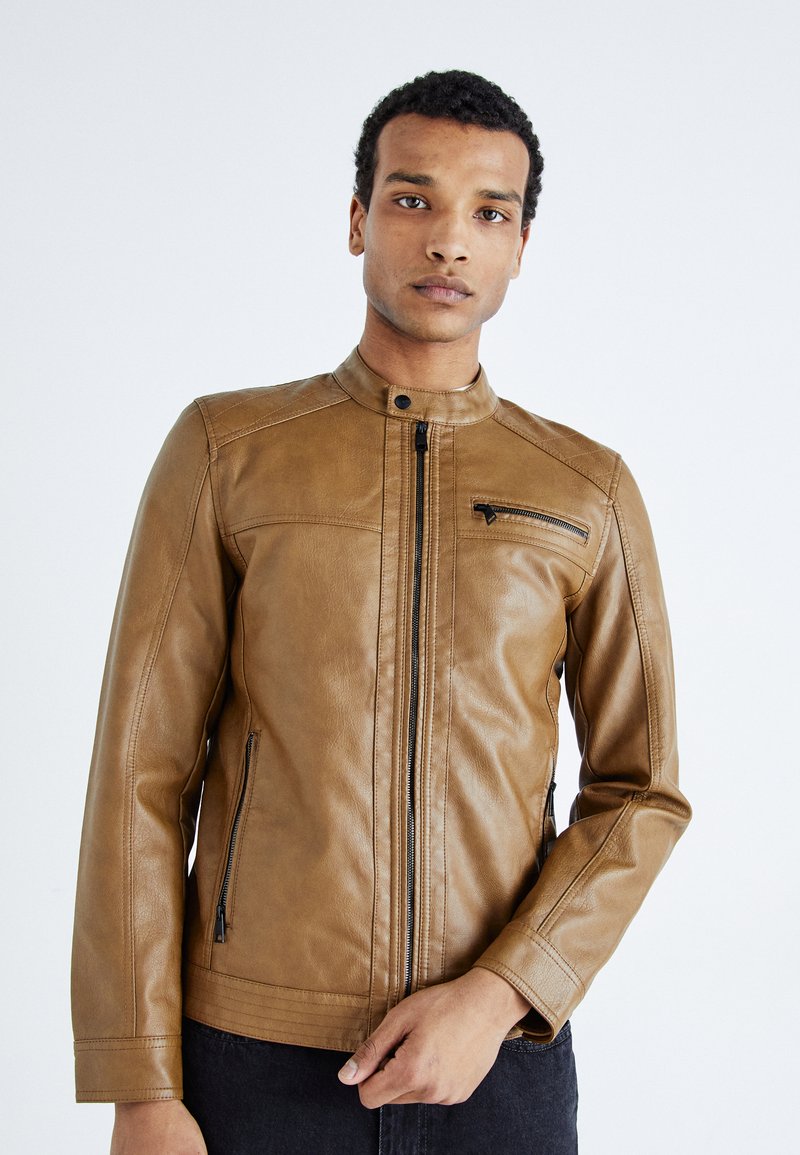 Only & Sons ONSAL - Faux leather jacket - brown - Zalando