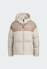 adidas Sportswear GOOSE DOWN PUFFER - Dunjacka - beige/chalky brown ...