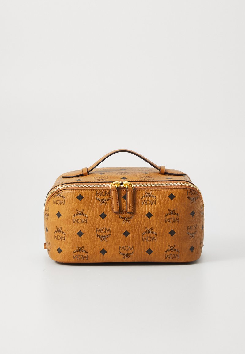 MCM OTTOMAR VISETOS TOILETRY BAG UNISEX - Neceser - cognac/coñac ...