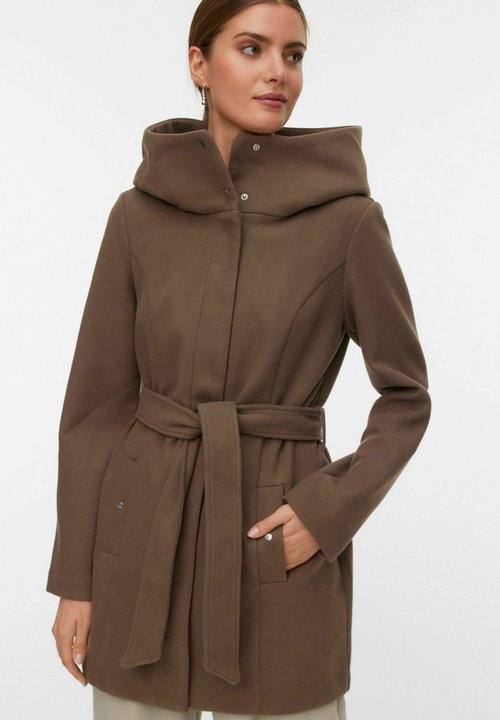 Vero Moda VMPOPNOELLE - Klassinen takki - dark grey melange ...