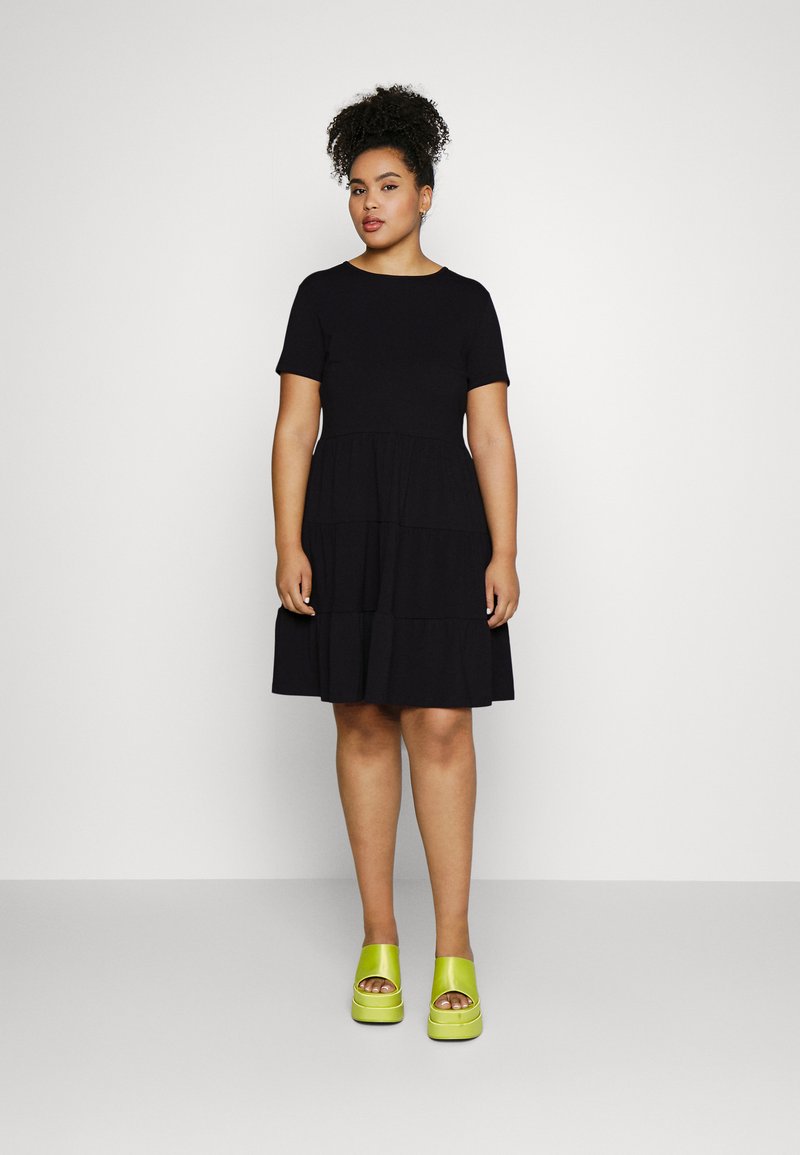 Even&Odd Curvy Robe en jersey - black/noir - ZALANDO.FR