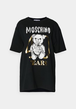 MOSCHINO DRESS - Jersey dress - fantasy black/black - Zalando.co.uk