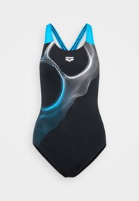 Arena WOMENS RIPPLES SWIMSUIT BACK - Swimsuit - black/turquoise/black ...