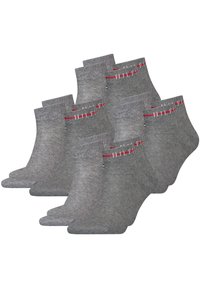 Tommy Hilfiger 8 PACK - Sokken - mid grey melange/grijs - Zalando.nl