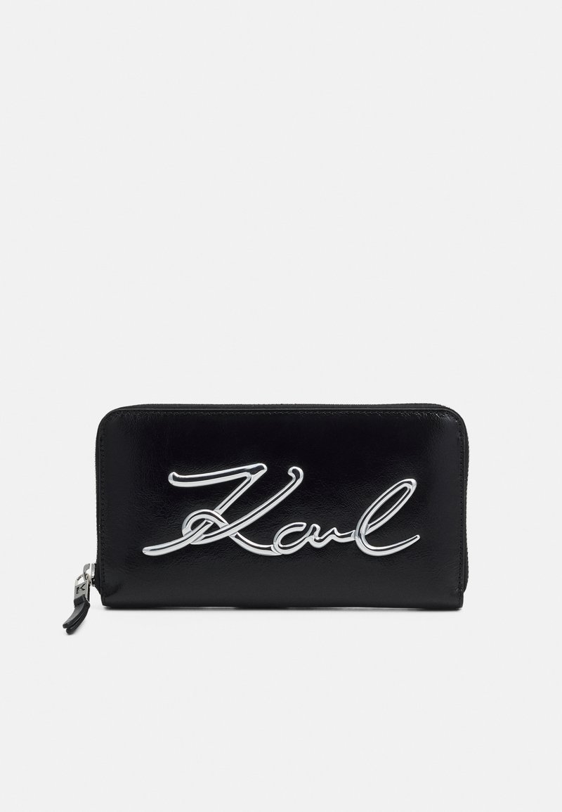 KARL LAGERFELD SIGNATURE SOFT CONT WALLET - Portafoglio - black/nero ...