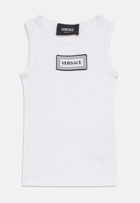 Versace TANK LOGO UNISEX - Top - bianco/nero/black - Zalando.co.uk