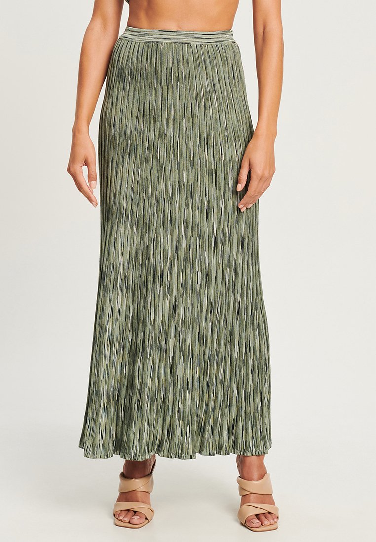 WILLA CYRUS - Jupe plissée - sage space dye/vert - ZALANDO.BE