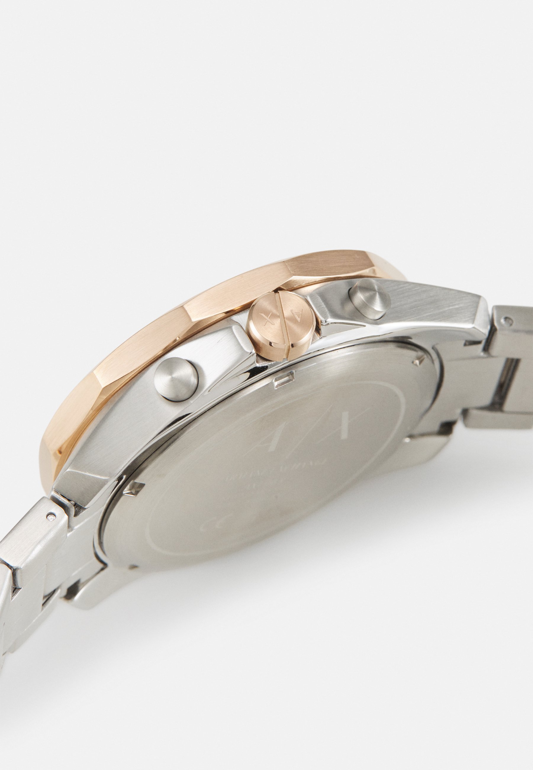 Armani Exchange SPENCER Montre a aiguilles rose gold coloured silver coloured rose dore ZALANDO.FR