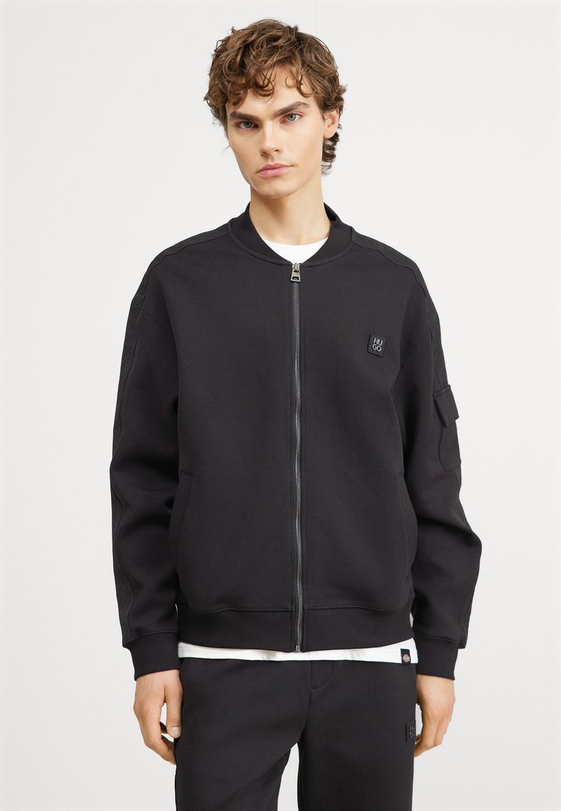 HUGO DOOPER - Sweat zippé - black/noir - ZALANDO.FR