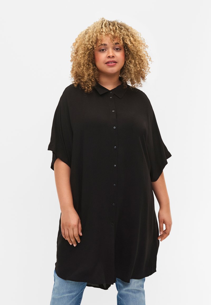 Zizzi Overhemdblouse - black/zwart - Zalando.be