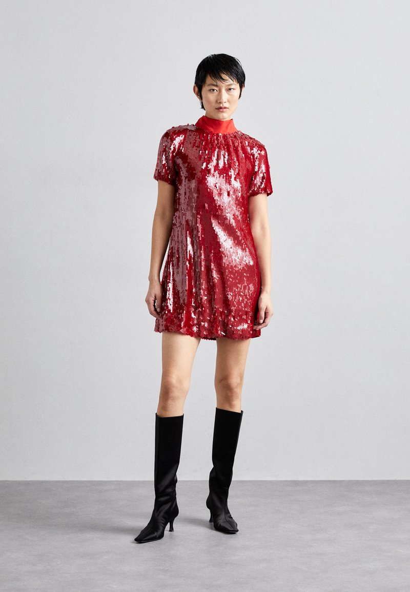 STAUD MINI ILANA DRESS - Koktejlové šaty / šaty na párty - poinsettia ...