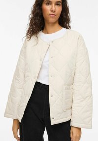 VILA VISILLA GESTEPPTE - Jas - birch/crème - Zalando.nl