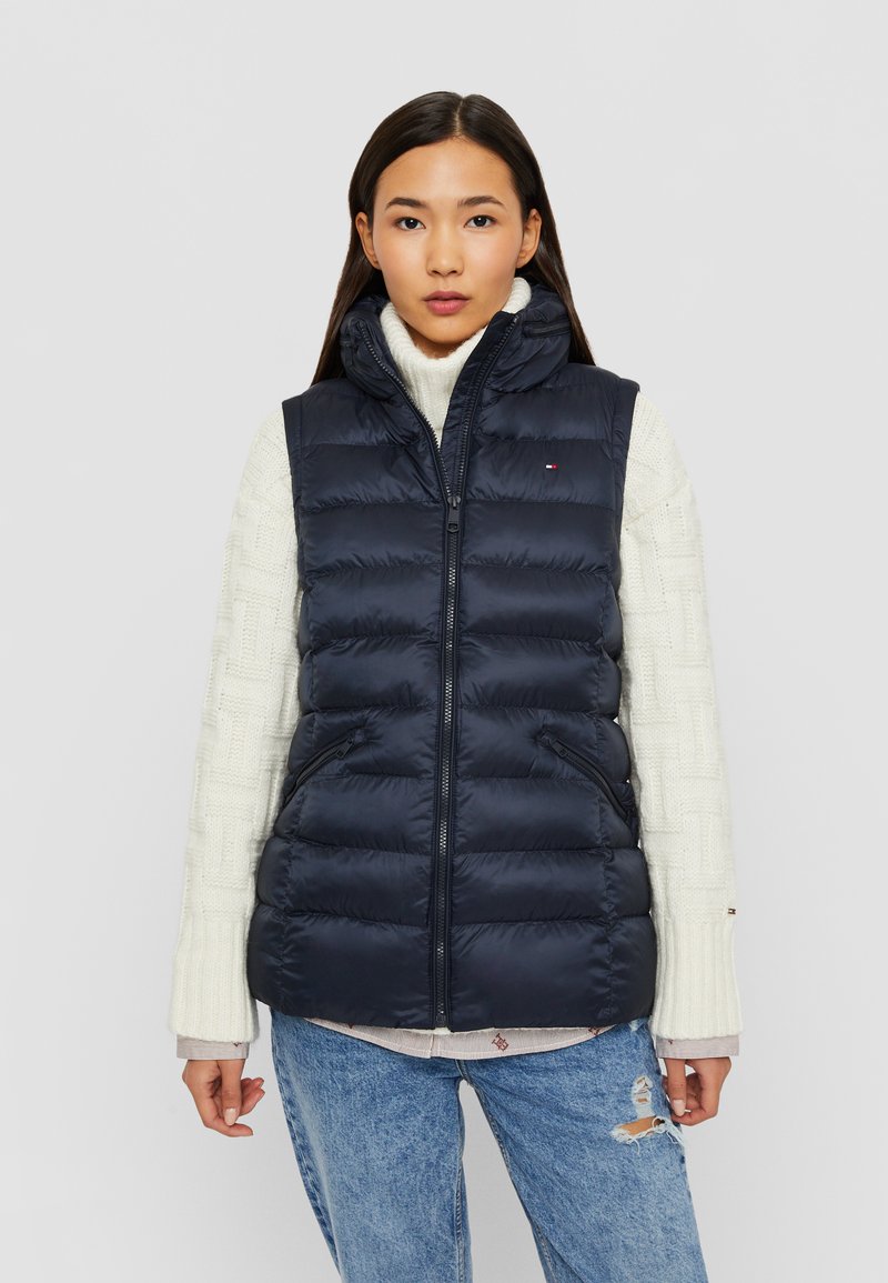 Tommy Hilfiger Padded Global Stripe Bodywarmer Desert Sky