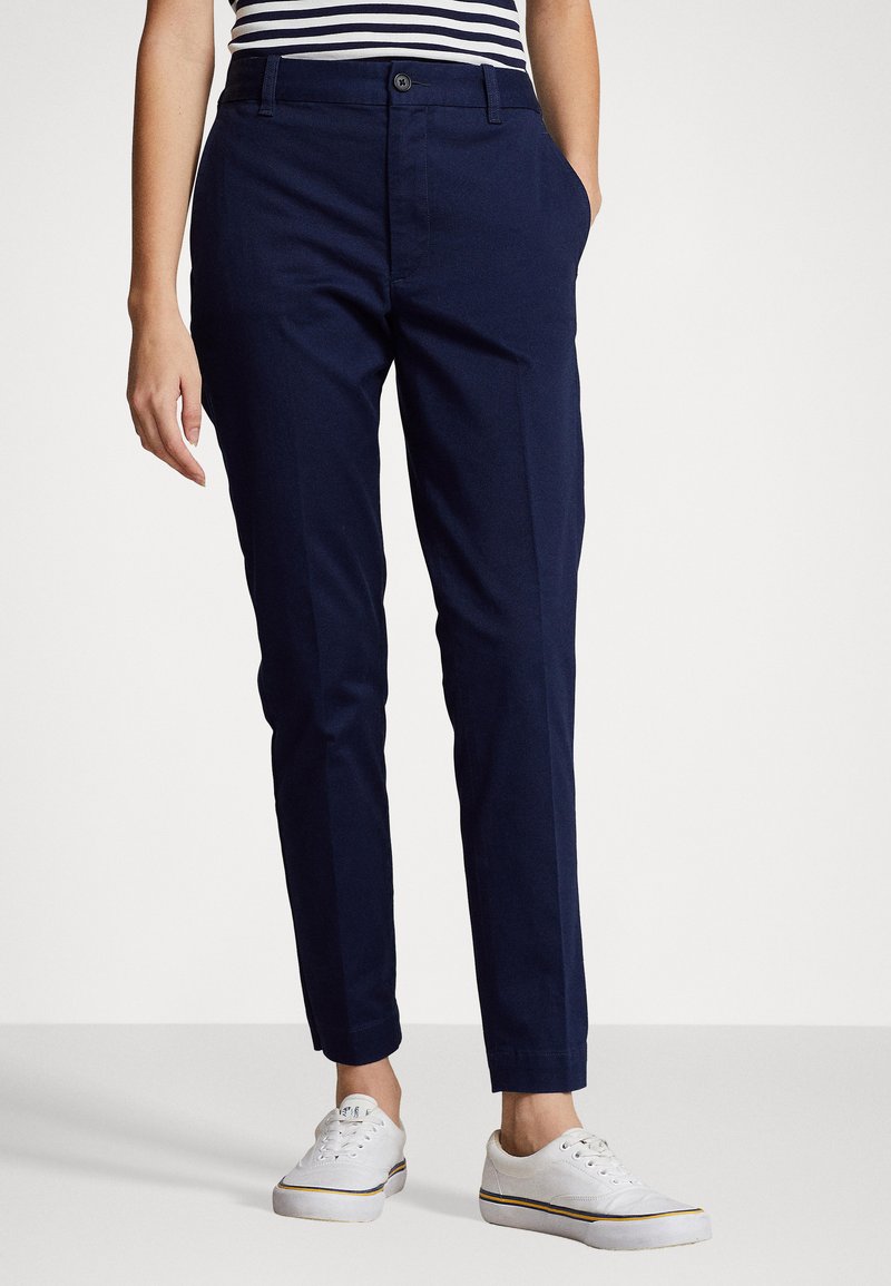 Polo Ralph Lauren CROPPED SLIM FIT TWILL CHINO PANT - Chinos - newport navy/dark blue - Zalando ...