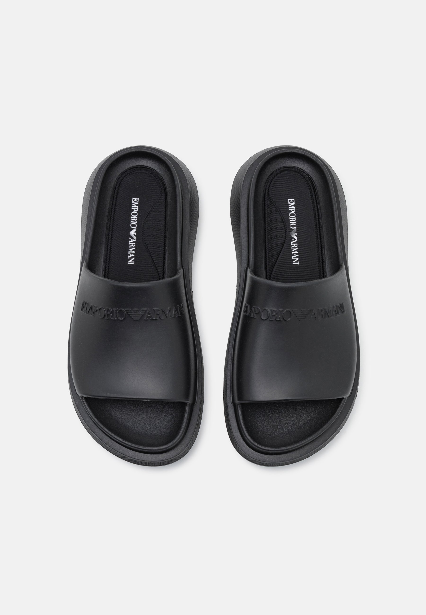 Emporio Armani SHOES Sandales de bain nero noir ZALANDO.FR