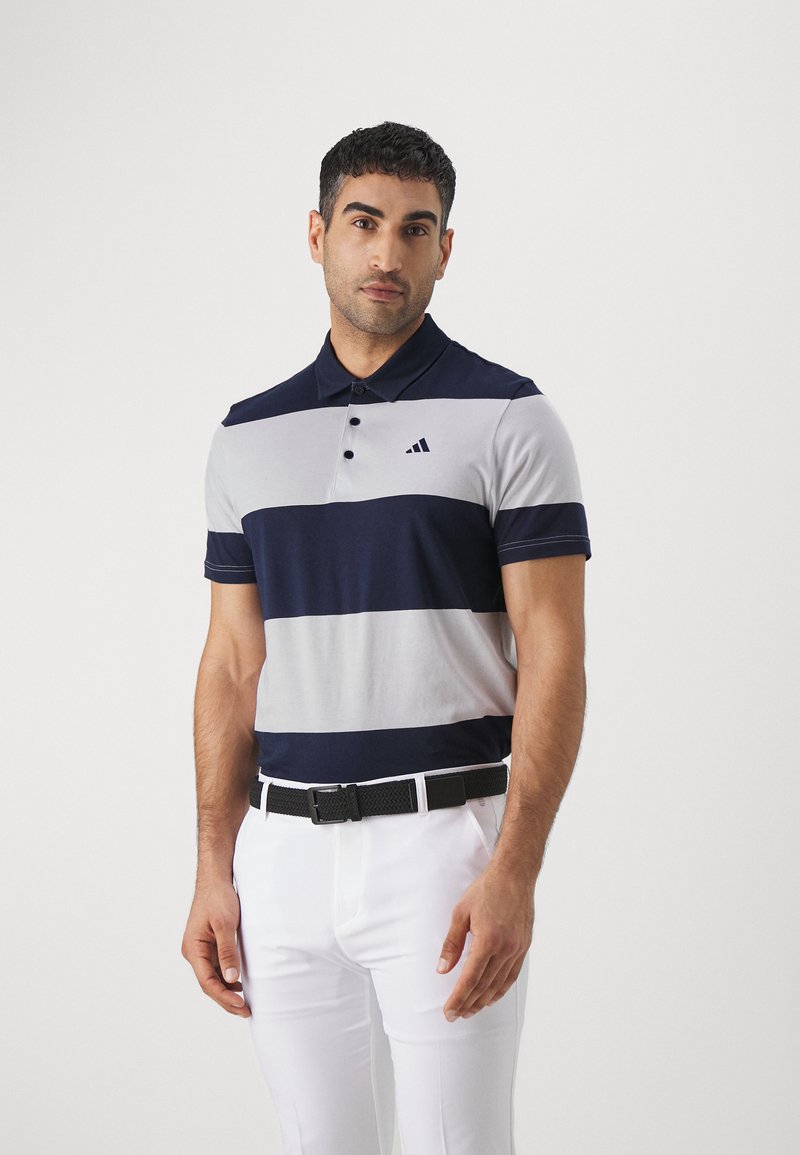 adidas Golf COLORBLOCK RUGBY STRIPE - Bluză polo - white/collegiate ...