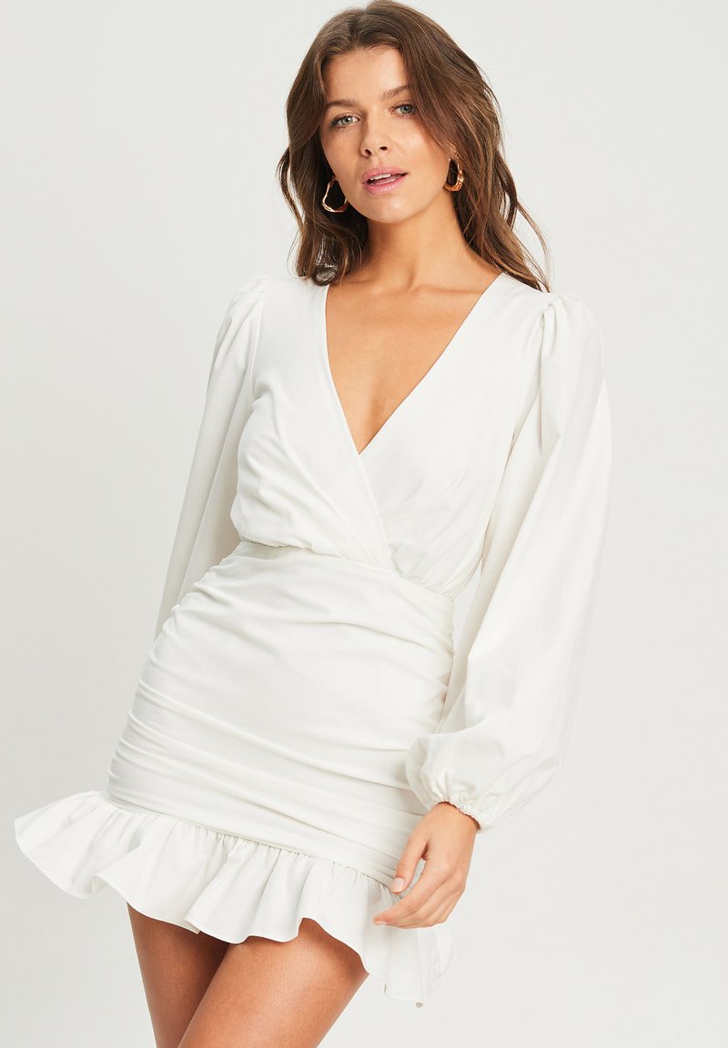 SÁVEL ALESSA - Robe fourreau - white/blanc - ZALANDO.FR