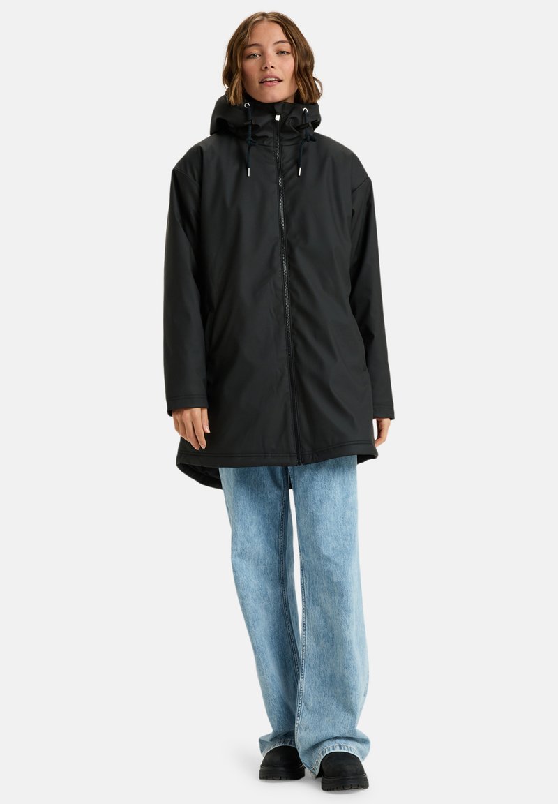 Roxy RAIN ROAD POLAR ZIP - Waterproof jacket - anthracite/black ...