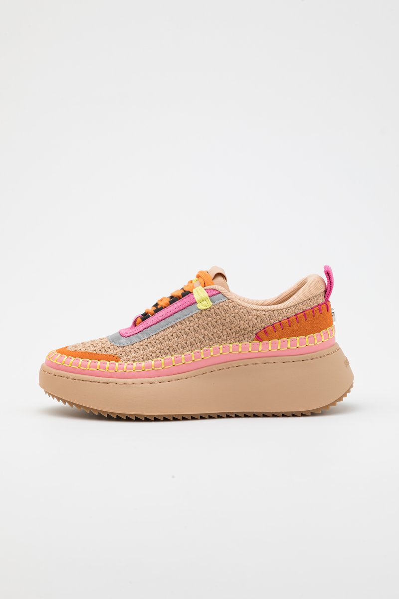 Steve Madden DOUBLETAKE - Trainers - natural/orange/orange - Zalando.de