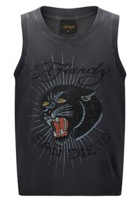Ed Hardy Top - washed black/negro - Zalando.es