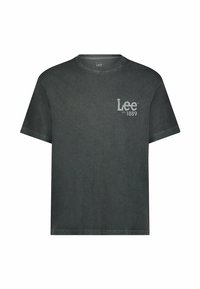 Lee LOGO TEE - T-Shirt print - washed black/schwarz - Zalando.de