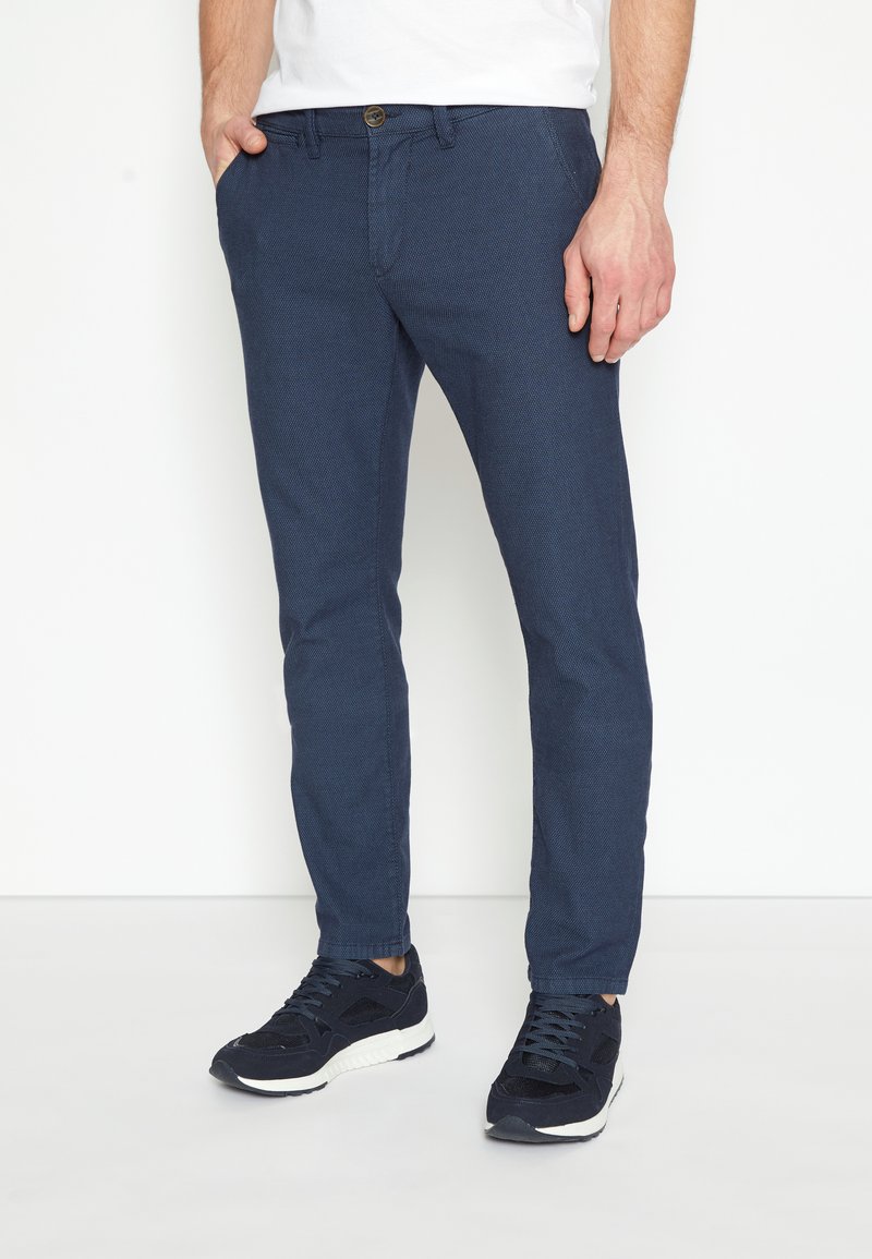 TOM TAILOR STRUCTURE - Chino - blue two tone/dunkelblau - Zalando.de
